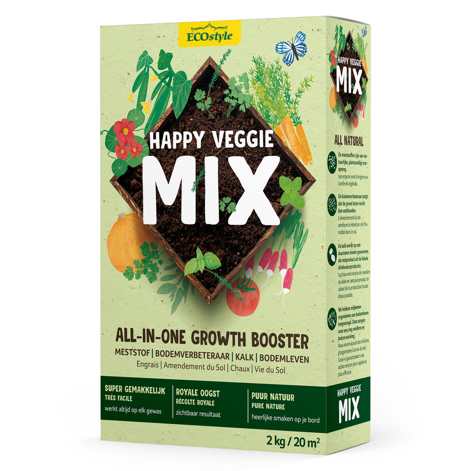 ECOstyle Happy Veggie Mix moestuinmest - Bestel nu online